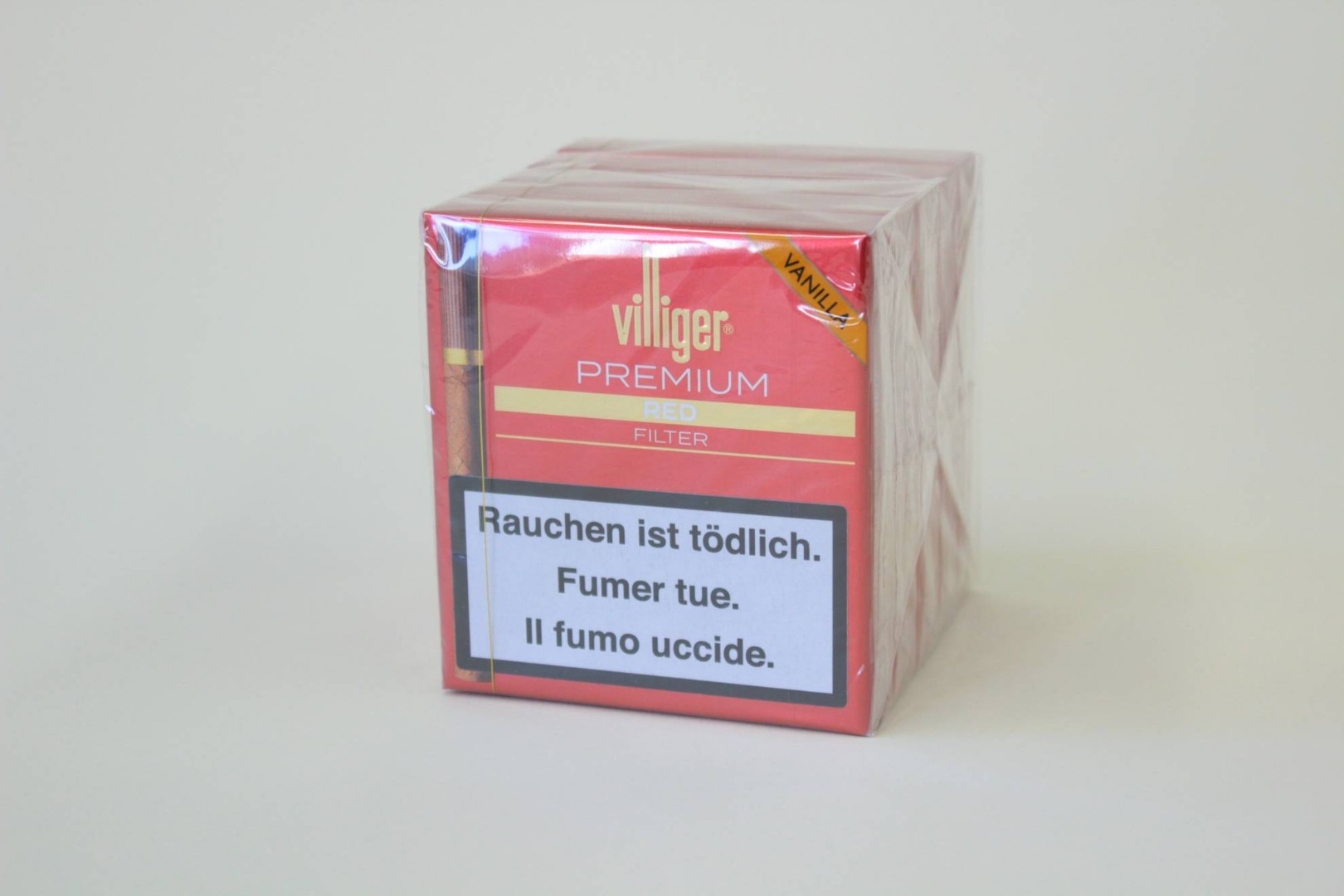 Villiger Premium Red Vanilla avec filtre 5 x 20 pces - Tabakfabrik Roth